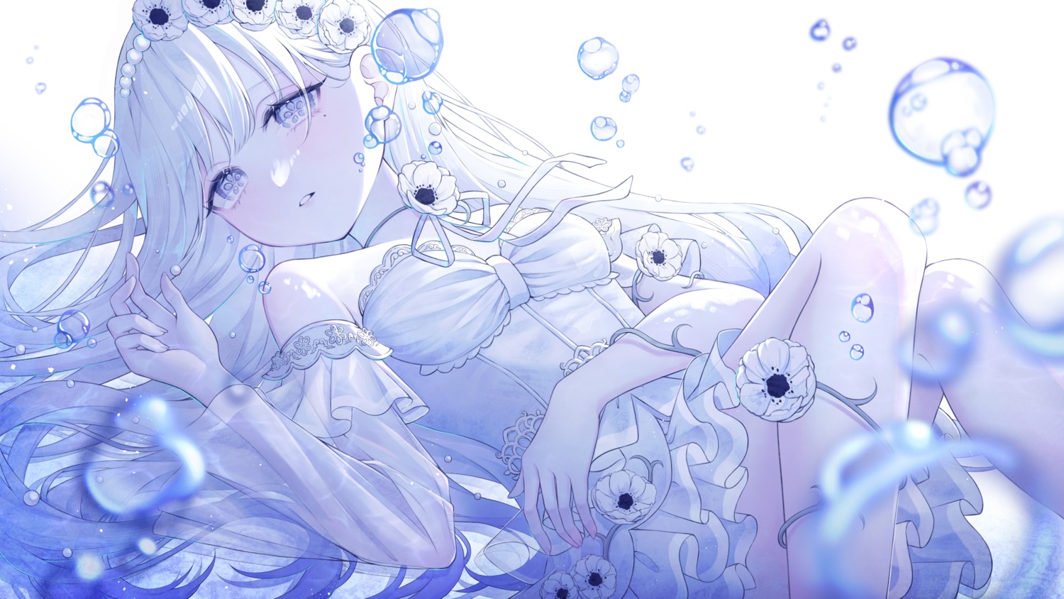 shiolatte indie virtual youtuber suisai no bra see through skirt lift wallpaper wet | #1241436 ...